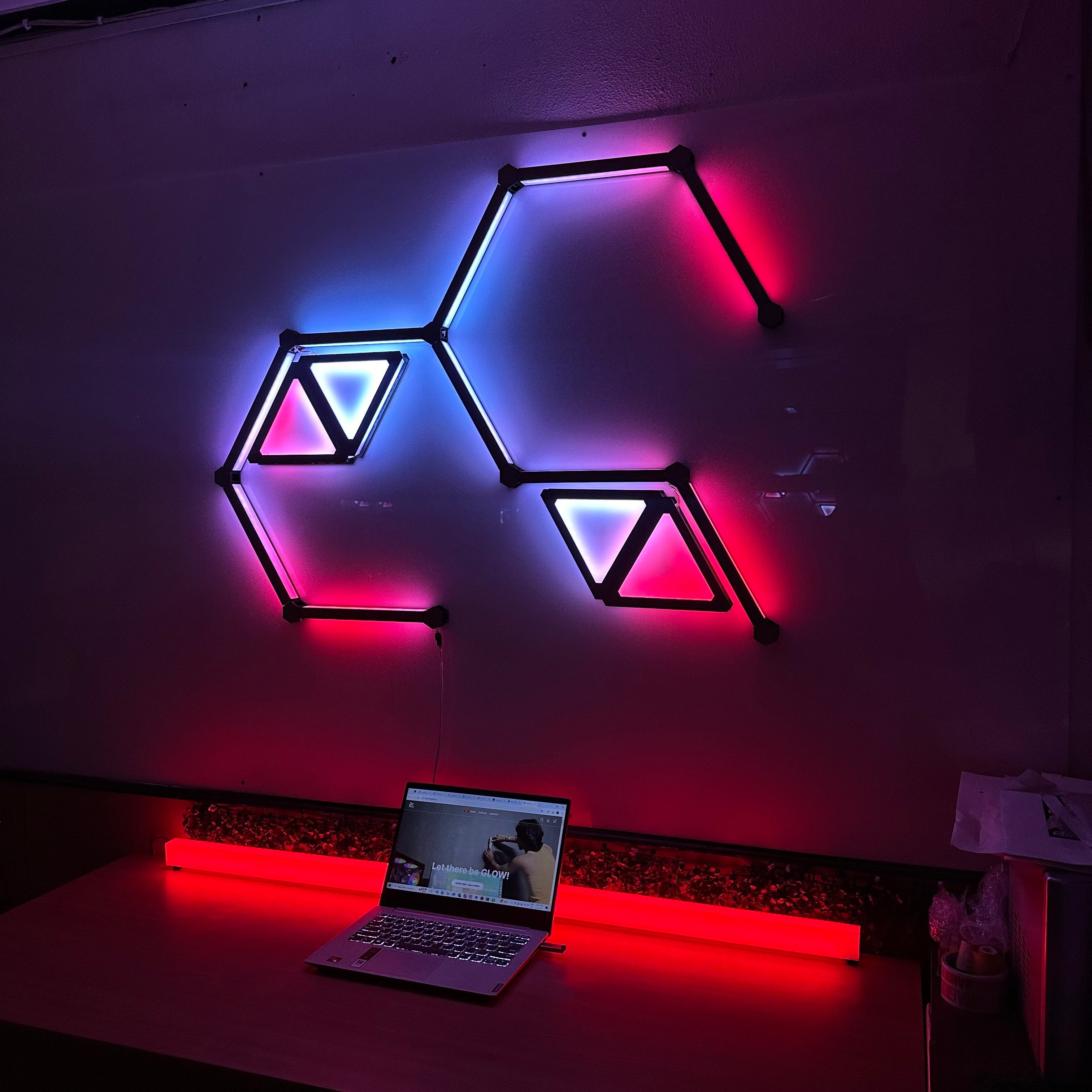 Moderate Kit Combo - 10 Glow Lines & 4 Glow Shape Triangles – Beaming ...